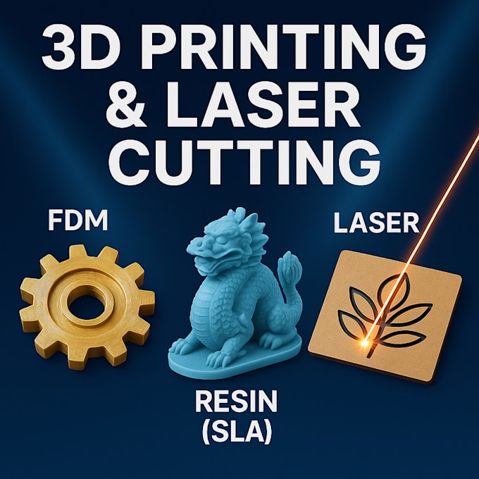 3d print, laser cut or engrave for you uk by Travisfenn142 | Fiverr