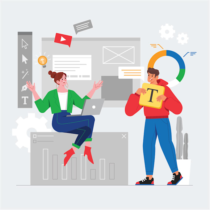 Create a flat vector illustration in unique style by Upendra_vaidya ...