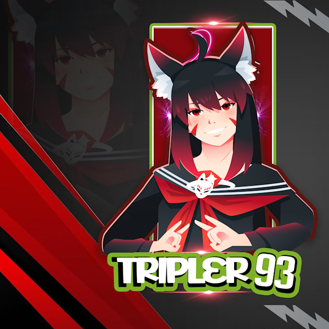 Design a professional character and mascot logo and overlays for ...