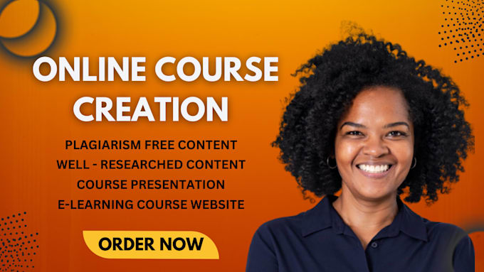 Do course creation, online course content, course curriculum, course ...