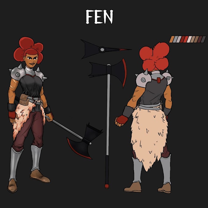 Design and draw an anime character sheet for you by Linktheartist | Fiverr