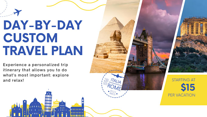Create a custom travel itinerary for you by Montana_braden | Fiverr