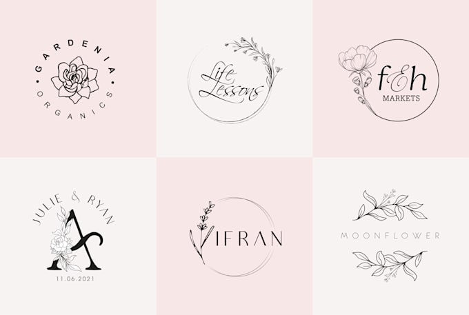Create beautiful hand drawn feminine floral logo design by My_logomate ...