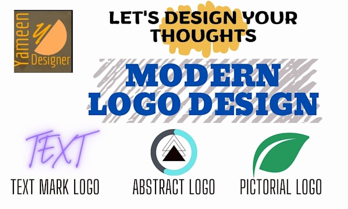 Make modern logo design as per your needs by Aamiryameen100 | Fiverr