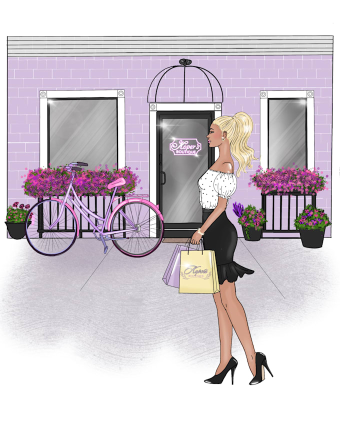 Draw a fashion or commercial illustration for your brand by Laratn | Fiverr