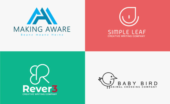 3 or 4 concepts minimalistic and unique logo designs by Kimologos | Fiverr