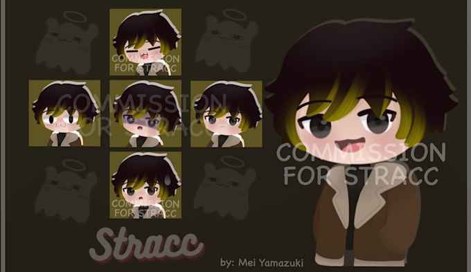 Make 3 basic characters emotes pack by Meiyamazuki | Fiverr