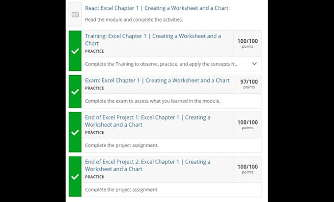 Complete ms office tasks word excel access powerpoint and sam cengage ...