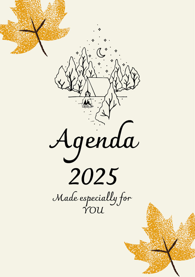 Create a personalized digital agenda or notebook design for you by ...