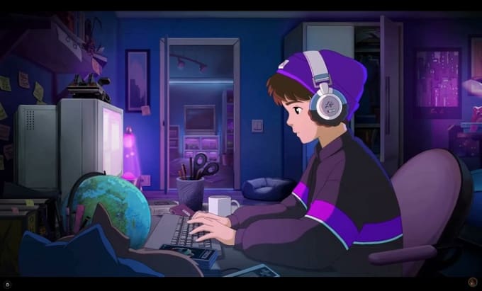 Create custom unique lofi loop animation, lofi animation, loop ... Create custom unique lofi loop animation, lofi animation, loop ...