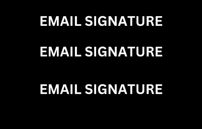 Design static and animated attractive email signature html by Gladecy ...
