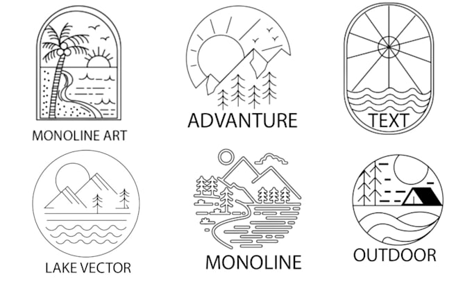 Do minimalist monoline logo design for branding by Aliyanabbas349 | Fiverr