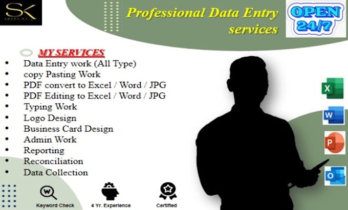 Do professional data entry, logo, business card design by Skaleemullah ...
