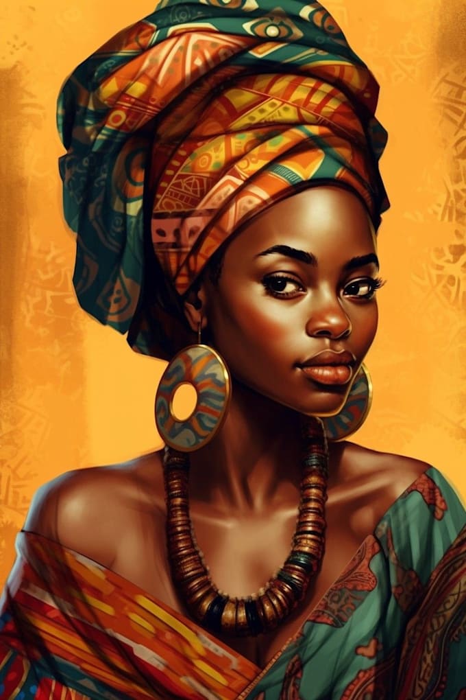 Provide you with artistic portraits of women african by Karimelmimoni ...