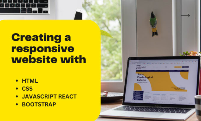 Create A Responsive Website Using Html Css And Javascript React By Bunny154 Fiverr