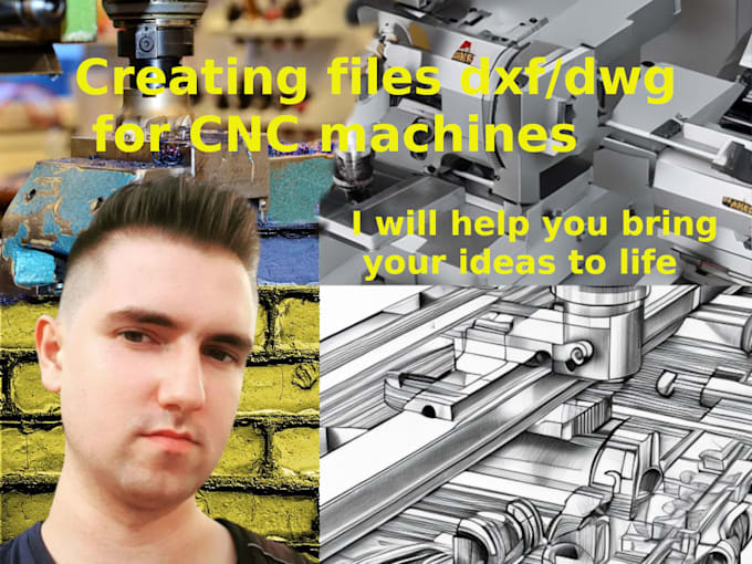 Creating dxf files for cnc machines by Cherniydracon | Fiverr