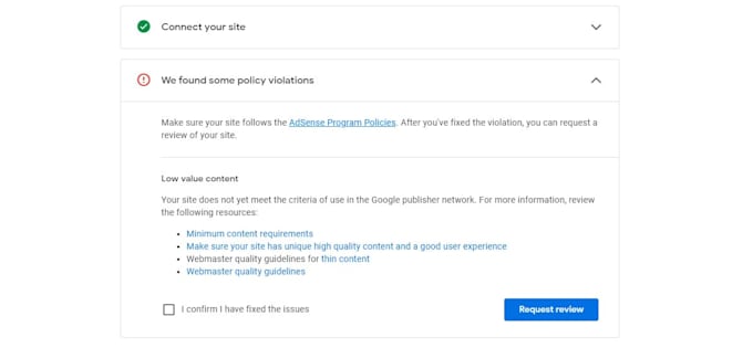 Approve low value content with adsense by Thisismonjurul | Fiverr