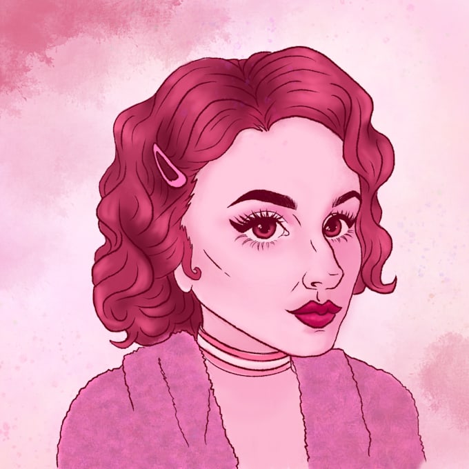 Draw a custom portrait for your social media pfp by Corinne_kelley | Fiverr