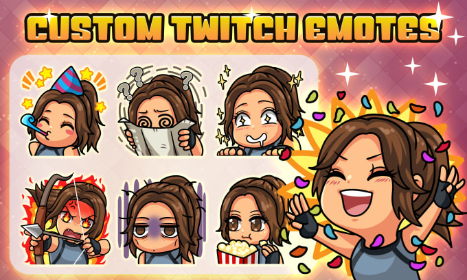 Create Custom Twitch Emotes Sub Badges By Arailand Fiverr