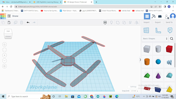 Make beautiful design in tinkercad by Naheedshad15_1 | Fiverr
