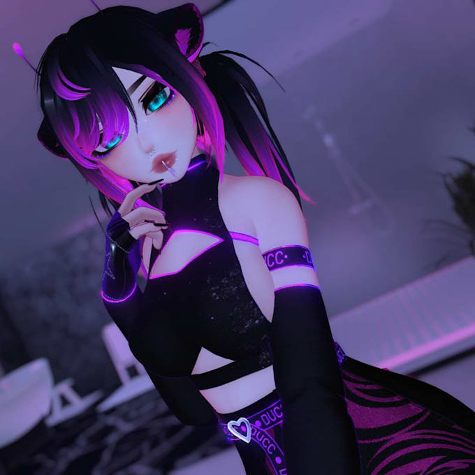 Create custom vrchat avatar, texture and edit furry and anime vrchat ...