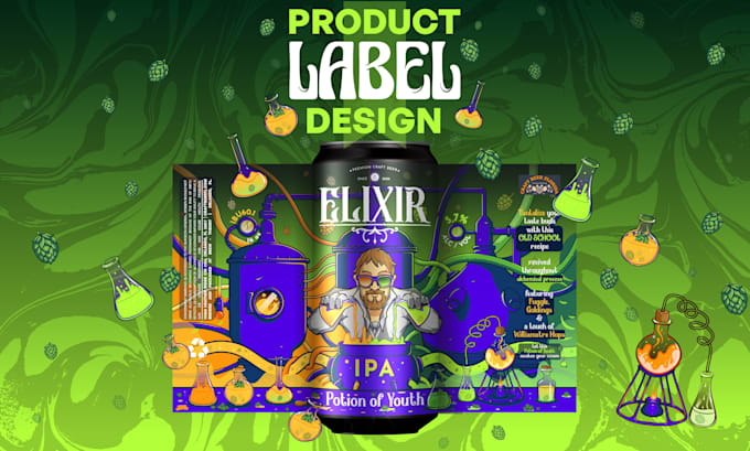 Design a modern and eye catching label to your product by Alessadesign ...