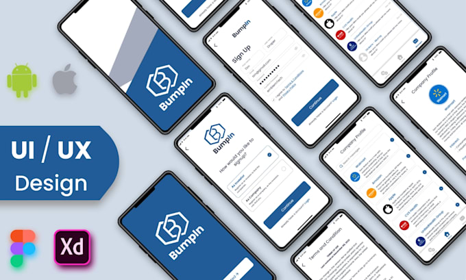 Do mobile app ui ux design in figma by Shoaib9800 | Fiverr