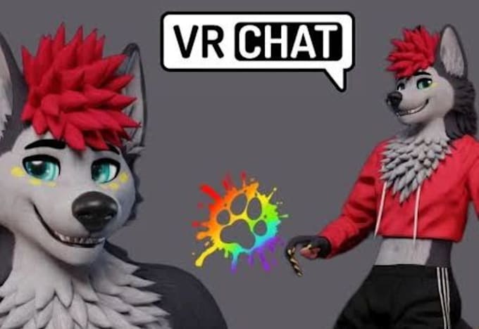 Create custom furry avatar texture and edit furry and anime vrchat ...