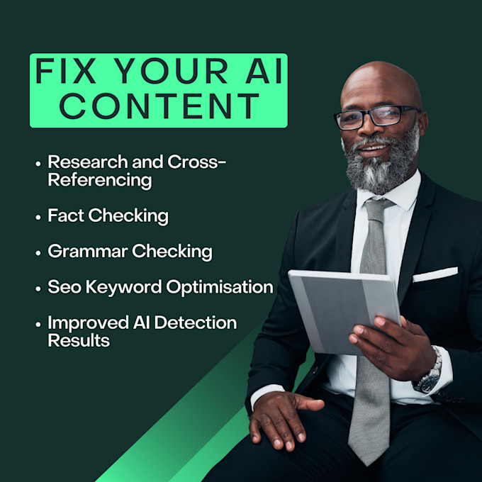 Ai content editing and fact checking for you by Francillon96 | Fiverr