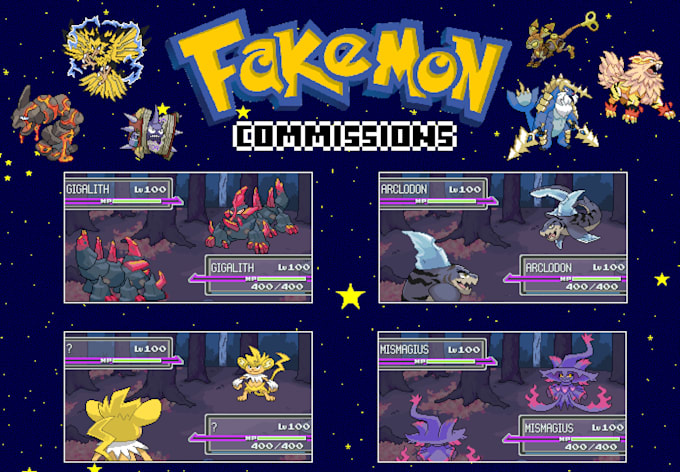 Do your pokemon or fakemon pixel art by Kei_member | Fiverr
