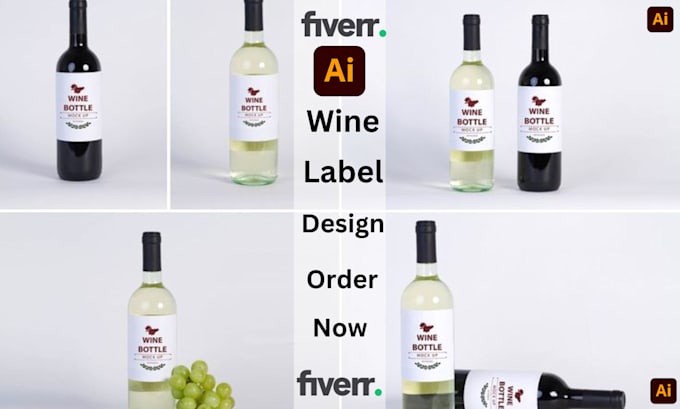 Design Liquor Wine Beer Gin Tequila Rum Whiskey Vodka Label Logo Design