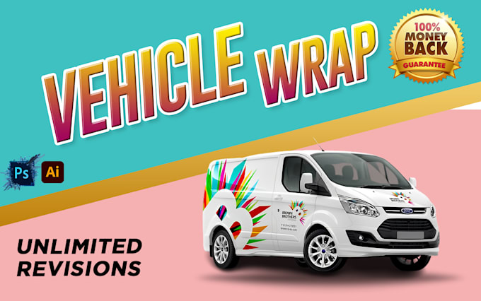 Do awesome van wrap eye catching vehicle wrap and any professional car wrap by Wrapdesigner9 ...