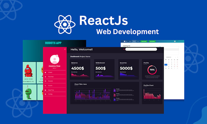 Build react js website and react js landing page as react js developer by Iumar4315 | Fiverr