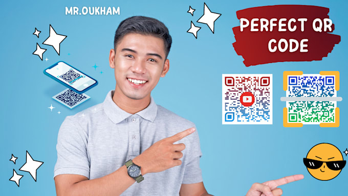 Create professional qr code design with your logo by Oukham | Fiverr