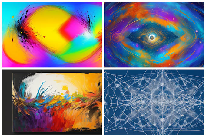 Create stunning abstract art with ai by Eyestrue | Fiverr