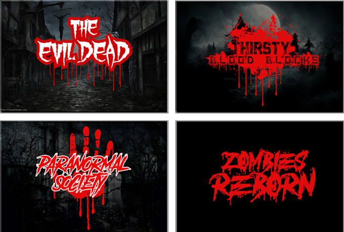 Design scary, horror, creepy halloween logo design by Tech_arts | Fiverr