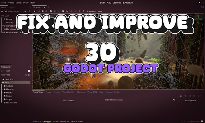 Enhance your 3d godot project by Ron_solmonov | Fiverr