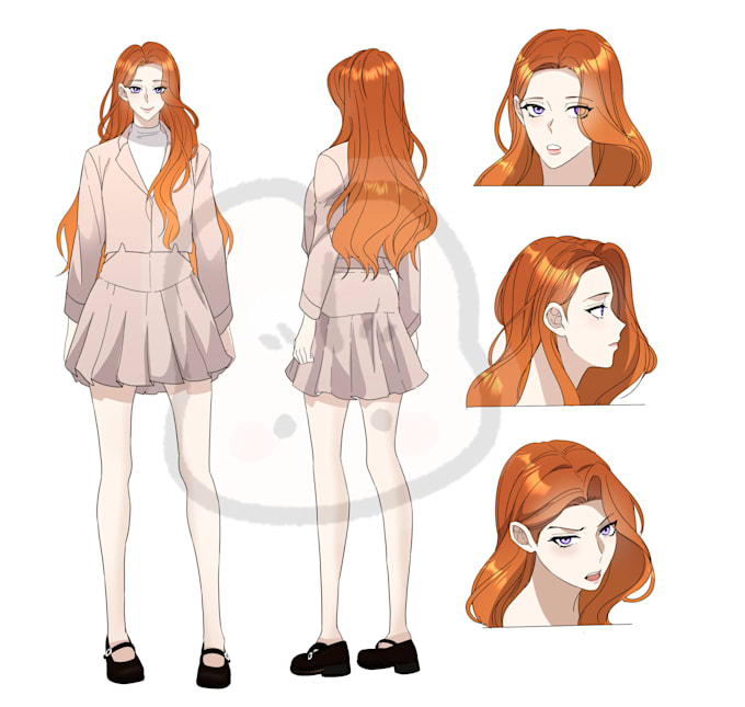 Draw character sheet for you by Shevianss | Fiverr