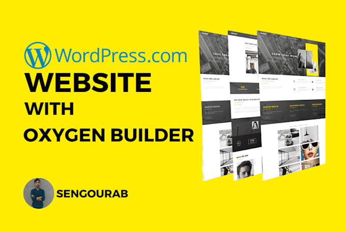 Design, redesign wordpress website with oxygen builder by Sengourab | Fiverr