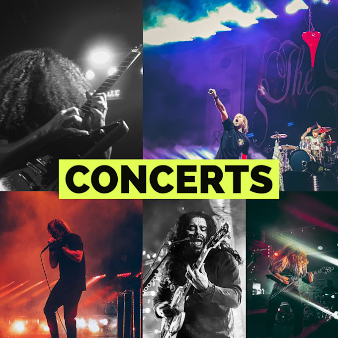 Take iconic concert photos by Tylermiddendorf | Fiverr