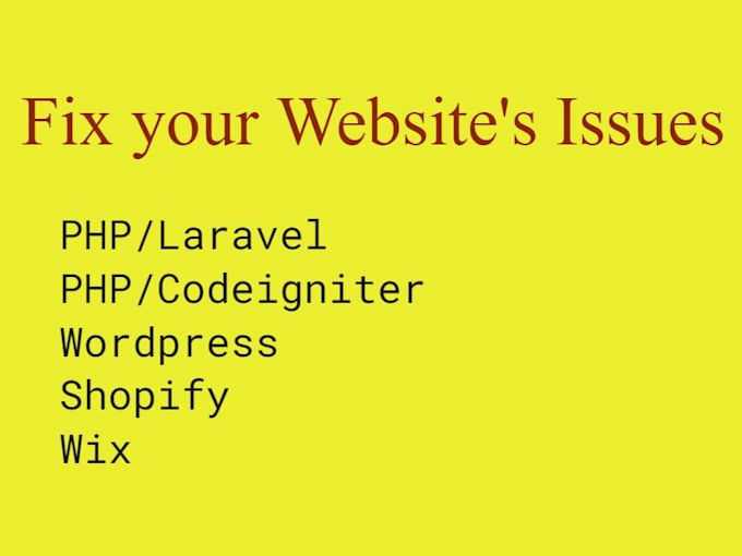 Resolve your website bugs by Hashirdaudpo199 | Fiverr