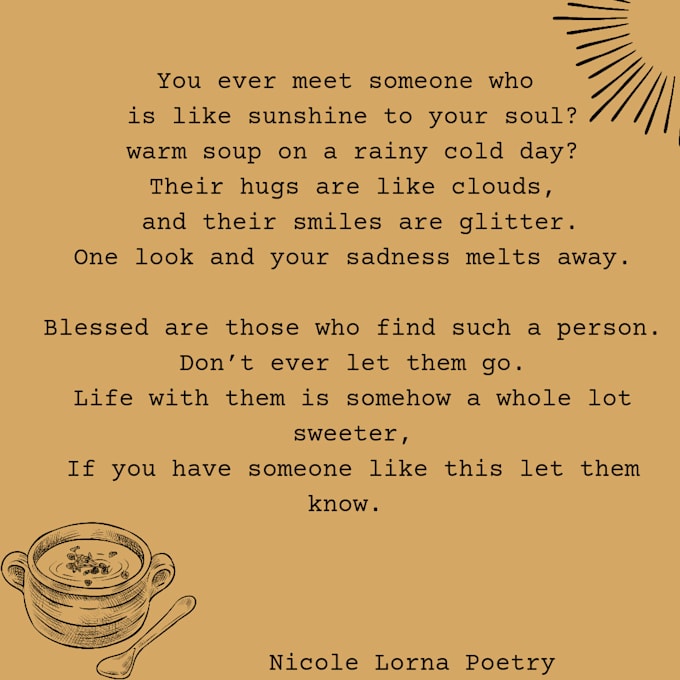 Write a custom poem for you by Nicolelorna | Fiverr