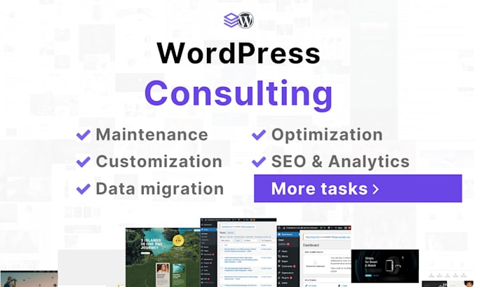 Do Wordpress Consulting Customization Maintenance Backup Or Data
