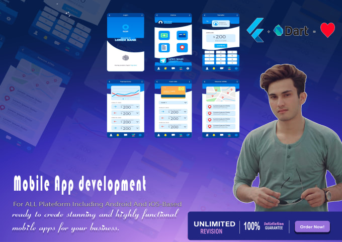 Build flutter mobile app ios app and android app development by ...
