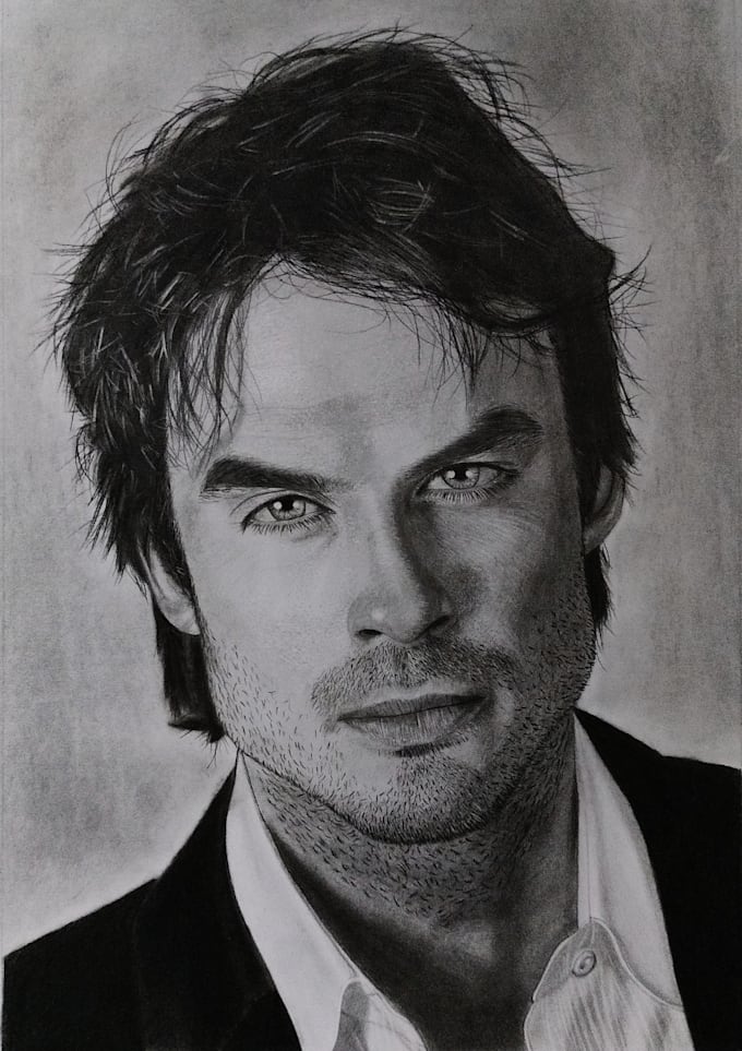 Draw realistic portraits and sketches by Prince002ch | Fiverr