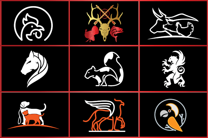Do modern animal, dog, horse ,lion ,bird, bear and cat logo design by ...