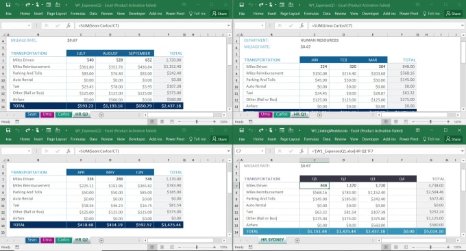 Merge excel spreadsheets and link all sheets into master sheet by ...
