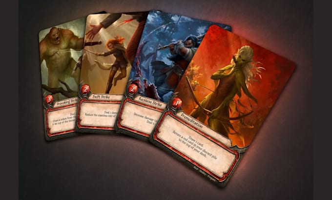 Design card game art playing card card game design card illustration by ...