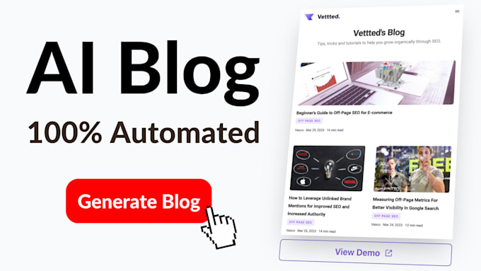 Create ai automated blog with chatgpt by Lotimarketing | Fiverr