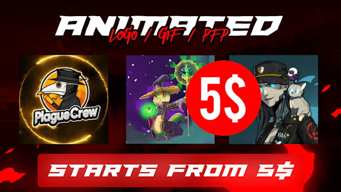 Make an animated pfp, discord, esports, logo, twitter, gif by ...